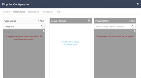 Pinpoint Configuration Can‘t Add User And User Group · Issue 4777