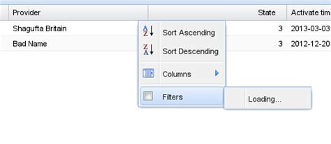 Javascript Remote Filtering With ListFilter In ExtJS Grid Column