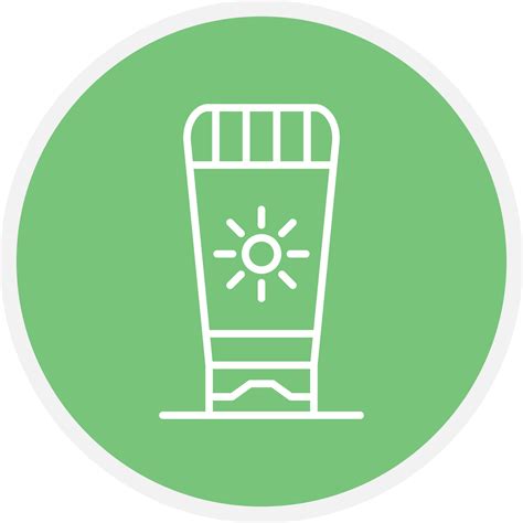 Sunscreen Line Circle 10032785 Vector Art At Vecteezy