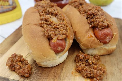 Homemade Hot Dog Chili The Freckled Cook