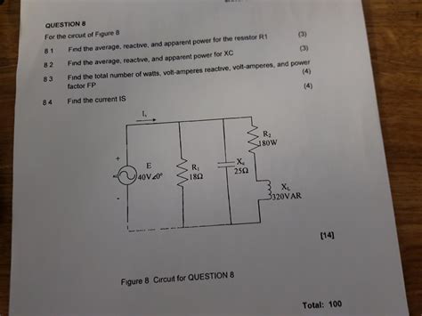 Solved QUESTION Given The Circuit In Figure Calculate Chegg