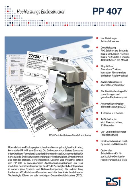 Datenblatt PP 407 - PSi Matrix