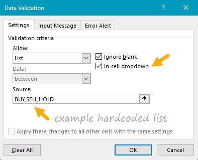 Excel Data Validation Guide Exceljet