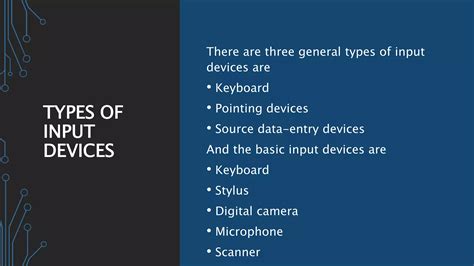 Input And Output Devices Pptx