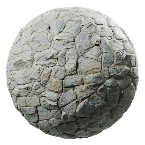 Cobblestone Stone Texture Grey Poliigon