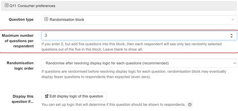 Randomisation Block Conjointly
