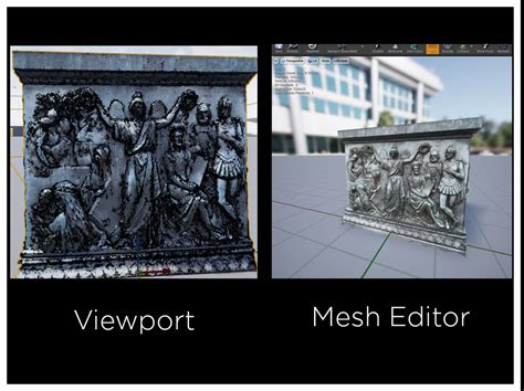 Photogrammetry Mesh Has Black Triangles In Engine Viewport This