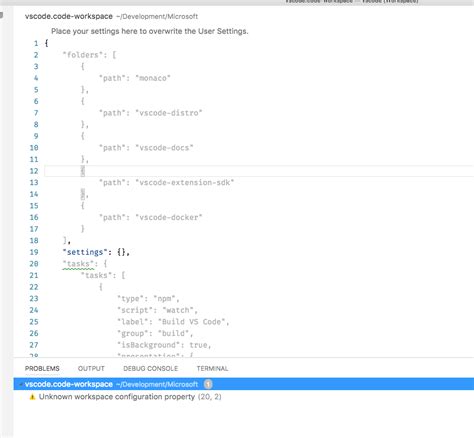 Tasks In My Workspace File Show Up As Error · Issue 35357 · Microsoftvscode · Github