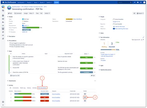 test case execution