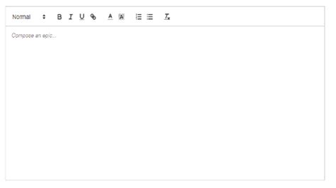quill text editor implementation in asp