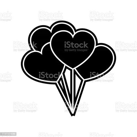 하트 아이콘의 형태로 볼 모바일 개념과 웹 애플 리 케이 션 아이콘에 대 한 발렌타인의 요소입니다 문양 웹사이트 디자인 및 개발을 위한 플랫 아이콘 앱 개발 계절에 대한