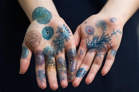Premium Photo Microbes On Hands