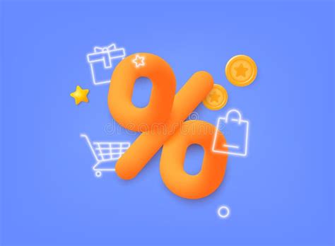 Label With Percent Check Mark And Discount App Icon Stock Vector Illustration Of Market