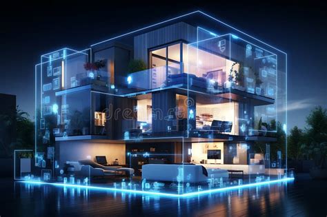 3d Rendering Of Modern Smart Home Devices Connected To Web With Internet Of Things Iot