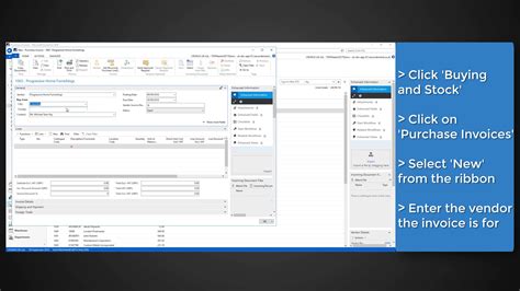 Dynamics Nav How To Create A Purchase Invoice