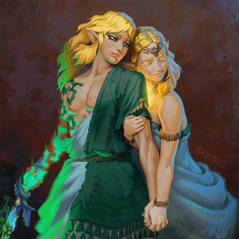 Fan Art De Zelda Et Link Link The Hero Of Time