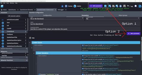 Move The Add Parameter In Extensions Edition Feature Requests