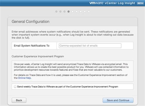 Configuring Vcenter Log Insight Sflanders