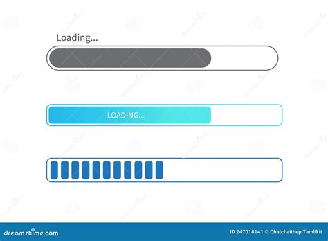 load indicator loading status bar round buffer download progress and