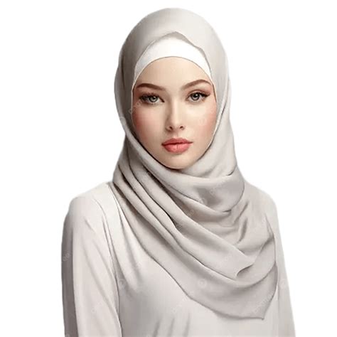 فتاة محجبة خلفية بيضاء ثلاثي الأبعاد فتاة فتاة مسلمة Png صورة