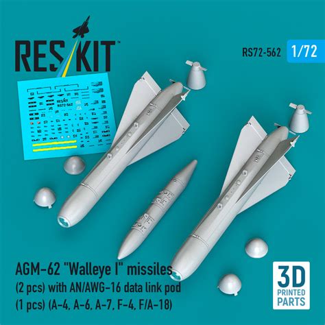 Agm 62 Walleye I Missiles 2 Pcs With Anawg 16 Data Link Pod 1 Pcs