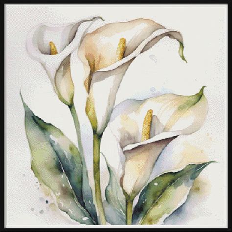 Calla Lily Pattern By Rachel Choi Artofit