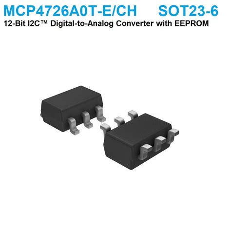 Mcp4726 12 Bit Voltage Output Dac With Internal Eeprom And I2c
