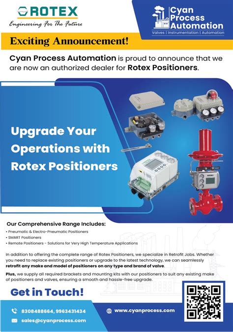 Cyan Process Automation On Linkedin Cyanprocessautomation Rotex Positioners Automation