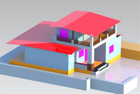 Indian Village Home Download Free 3d Model By Sameerb1 Cad Crowd