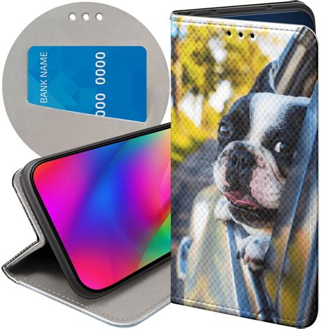 ETUI Z KLAPKĄ DO XIAOMI REDMI NOTE WZORY MOPS BULDOG FRANCUSKI ANGIELSKI Xiaomi Sklep