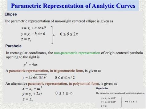 Part 4 Types And Mathematical Representations Of Curves Pptx 3 D