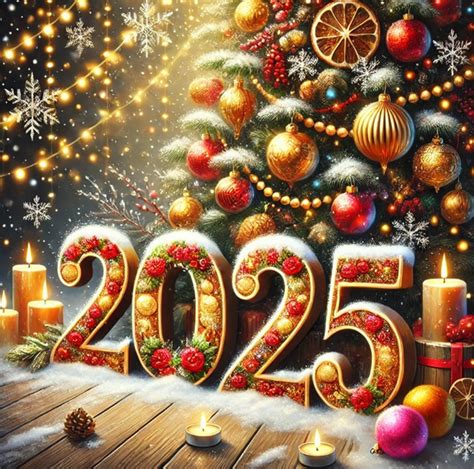 Красиві новорічні картинки на 2025 рік Пізнавально