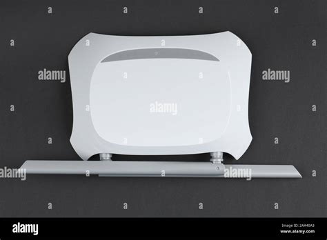 White Wi Fi Router With Two Antennas Isolated On White Background High Resolution Photo Full