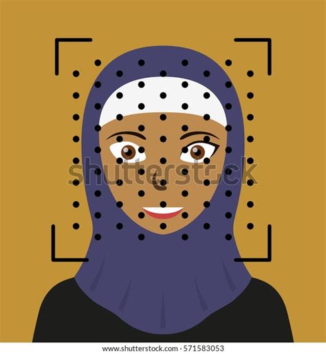 Biometrical Identification Facial Recognition System Concept Stock Vector Royalty Free