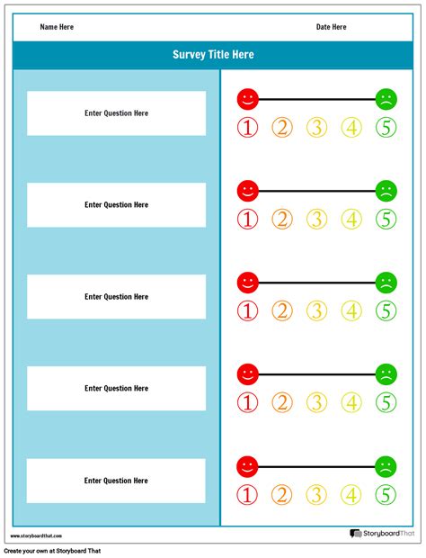 new create page survey template 2 storyboard por templates