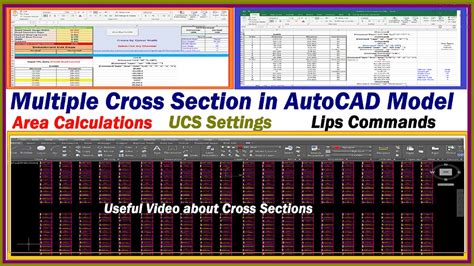 How to Draw Multiple Cross Section in AutoCAD Model. - YouTube