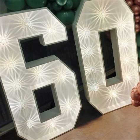 LED Number Hire Exquisite Party Hire