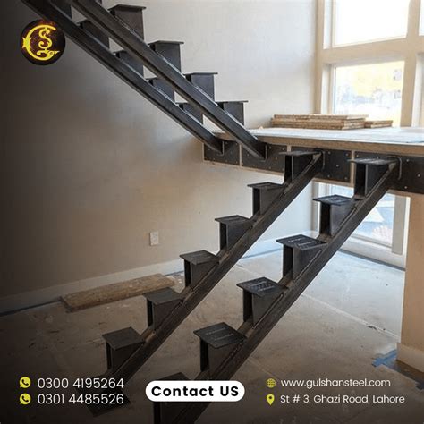 Interior Staircase Structure Floating Design Gulshan Steels