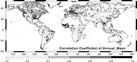 Correlation Coefficient Of Annual Runoff Between Model And Observation Download Scientific