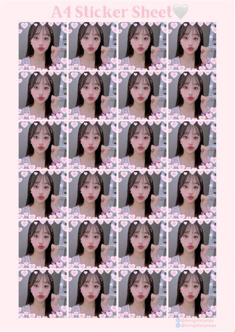 Freebies Kpop Printable Stickers Chuu Loona Printables Freebies Chuu