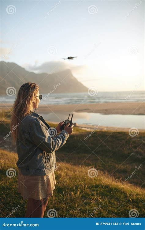 Drones Capture The Best Footage Of The Scenery An Attractive Young