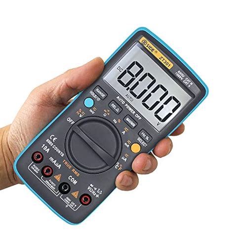 Akuby Bside 디지탈 멀티 미터 Ac Dc 전압 전류 8000카운트 Zt301 포터블 소형 전류계 Ohm