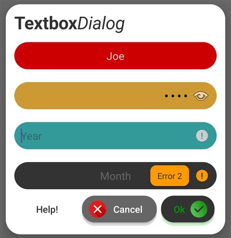 Textboxdialog Create A Textbox List With Alignment Input Type