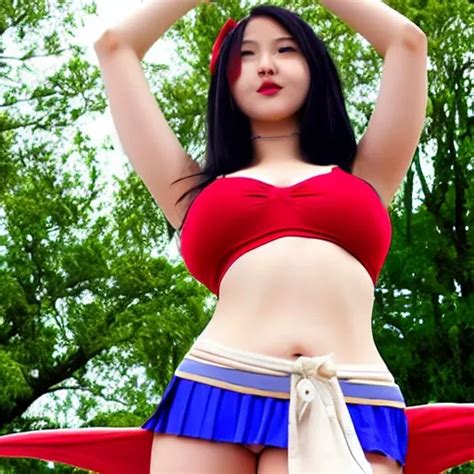 A Cute 21 Year Old Female With Gigantic Breasts Wearing Loose Cr