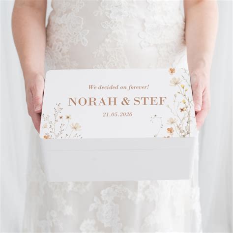 Memorybox Wit Charming Flowers Weddingdeco Nl