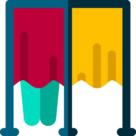 Voting Booth Basic Rounded Flat Icon