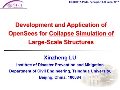 Development And Application Of Explicit Methods In Opensees For