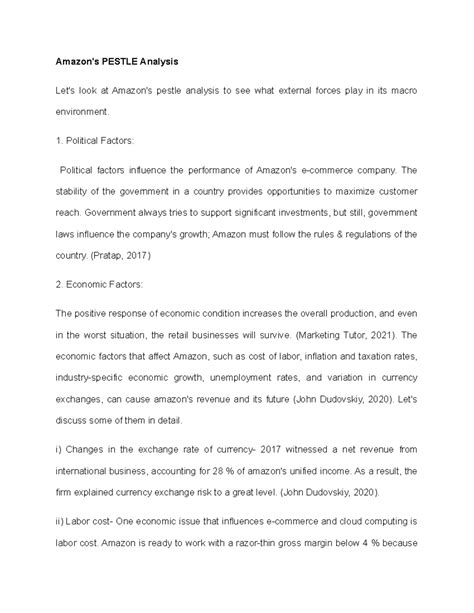 Amazon Pestel Analysis Amazons Pestle Analysis Lets Look At Amazons Pestle Analysis To See