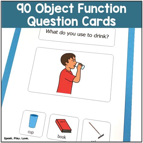 Function Of Object Task Cards Printable Speech Therapy Etsy