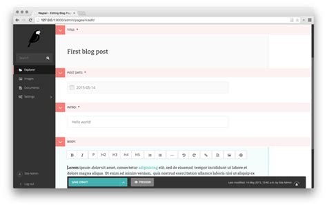 Создание сайта на Wagtail Cms на Django сайт на Python 3 7